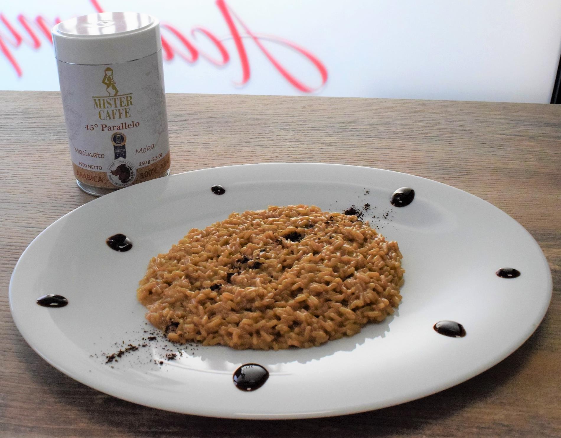 Ricetta risotto al caffe e asiago