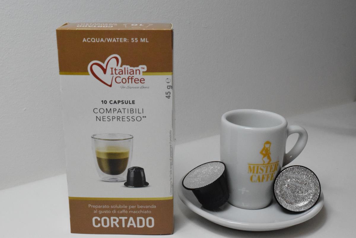 10 Capsule Compatibili Nespresso Cortado | Mister Caffè